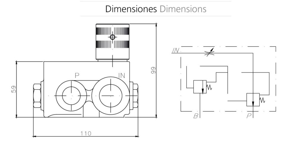 901299 3-WAY PRIORITY FLOW DIVIDER WITH KNOB - Bezares SA - Leading ...