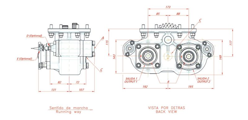 1216950 BOTTOM PNEUMATIC 2 INDEPENDENT OUTPUTS - Bezares SA - Leading ...