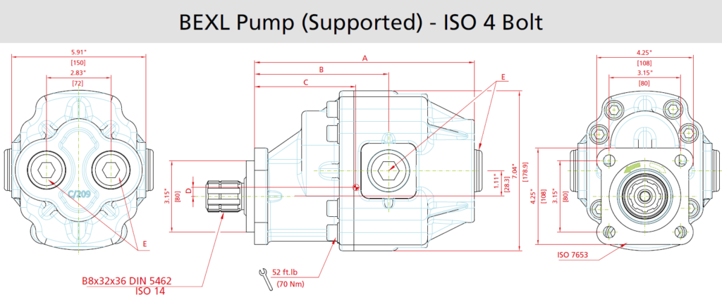 BEX, Extra Large-sized and high-performance Gear Pump